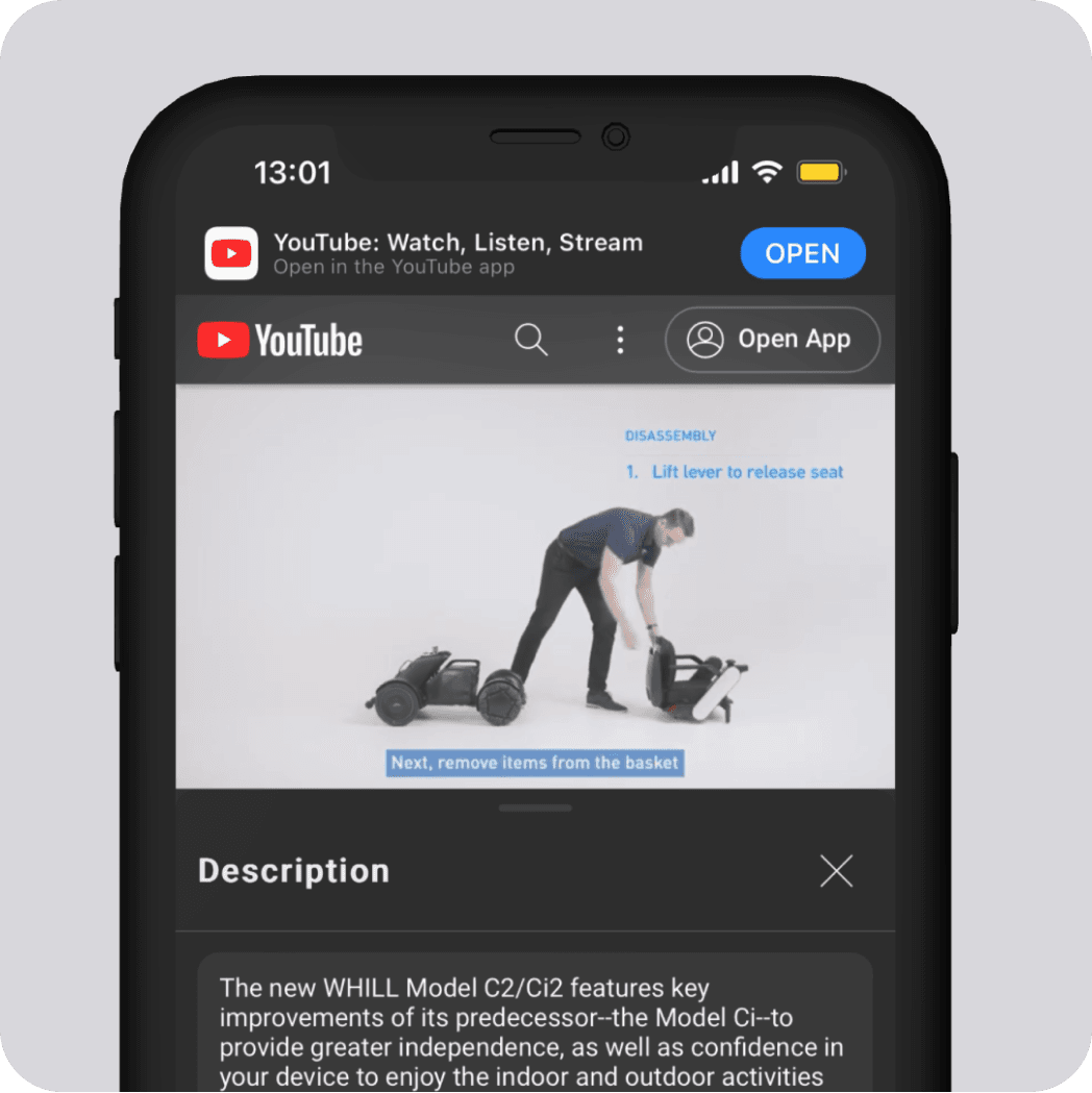 Download the WHILL App