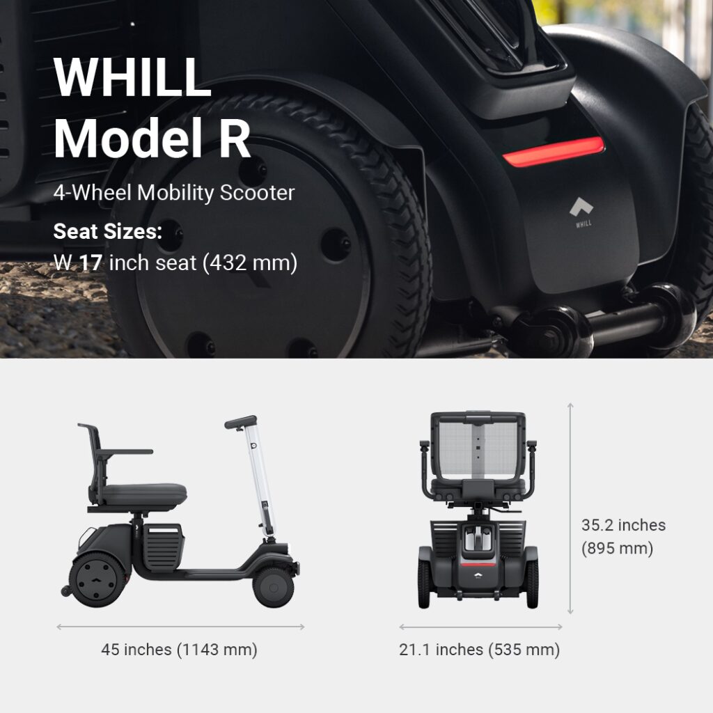 4-Wheel Mobility Scooter | WHILL Model R