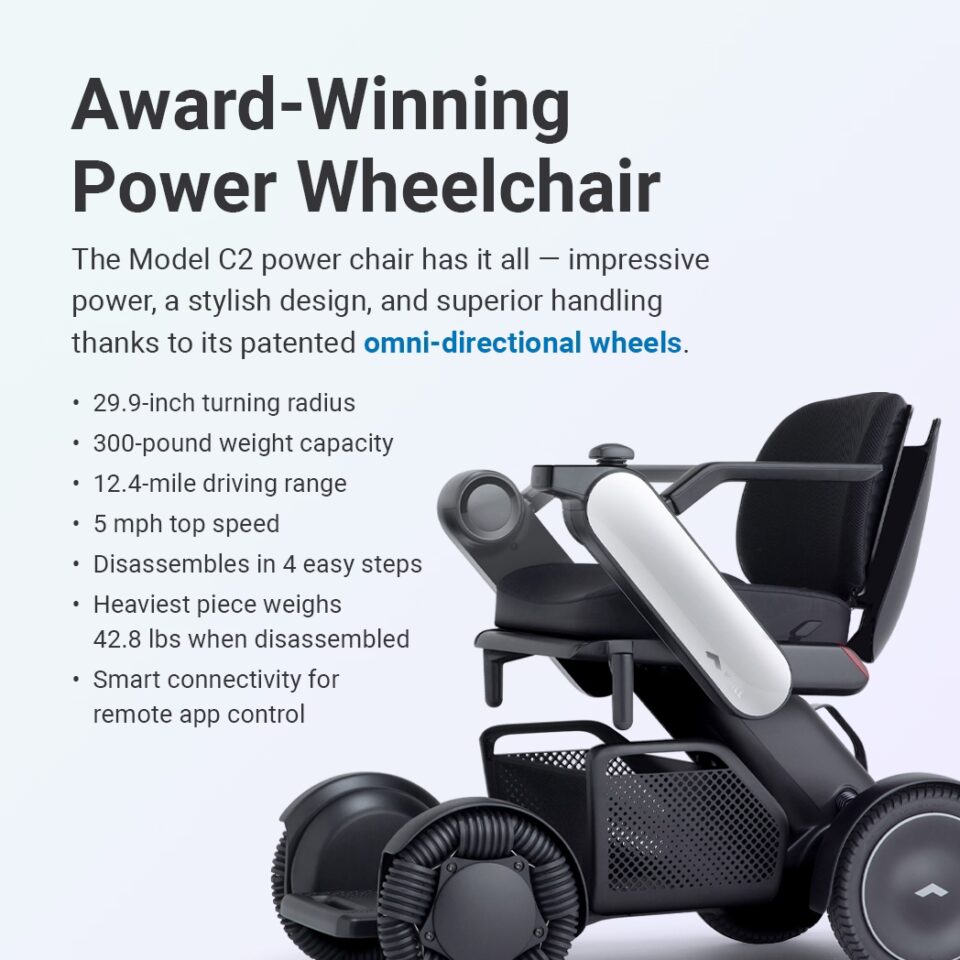 Portable Electric Wheelchair | WHILL Model C2 Power Chair