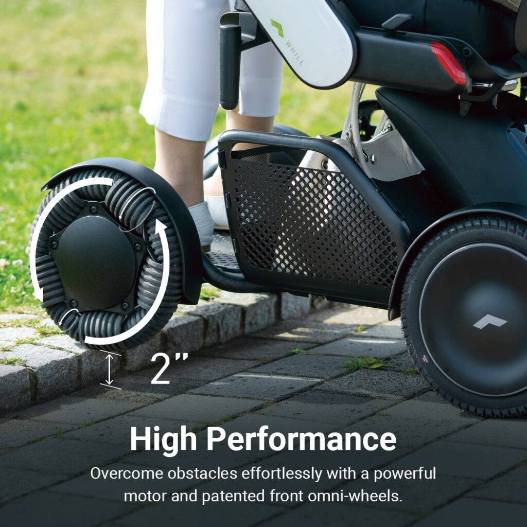 WHILL Model C2 High Back: Portable Electric Wheelchair